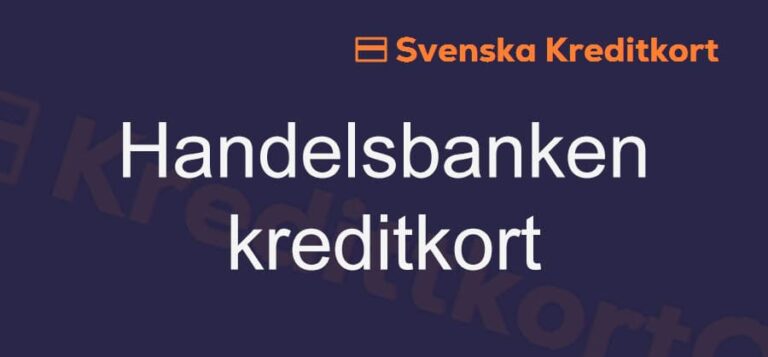 Handelsbanken kreditkort - Svenska Kreditkort